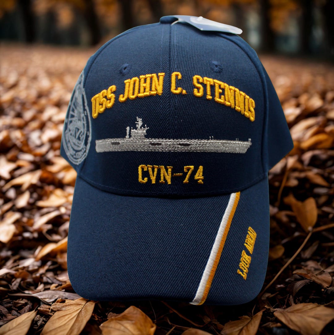 USS John C. Stennis CVN-74 Hat. Aircraft Carrier Veteran Cap. John C ...