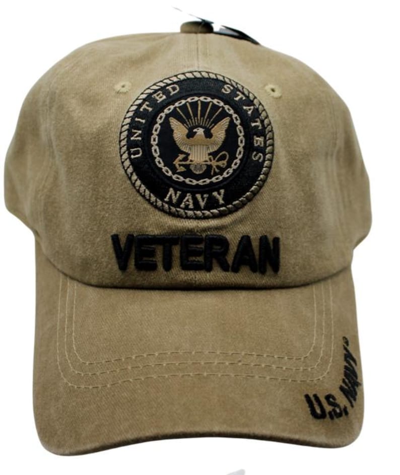U.S Navy Hat. USN Baseball Cap. Blue, Brown, or Green. Navy Veteran Hat ...