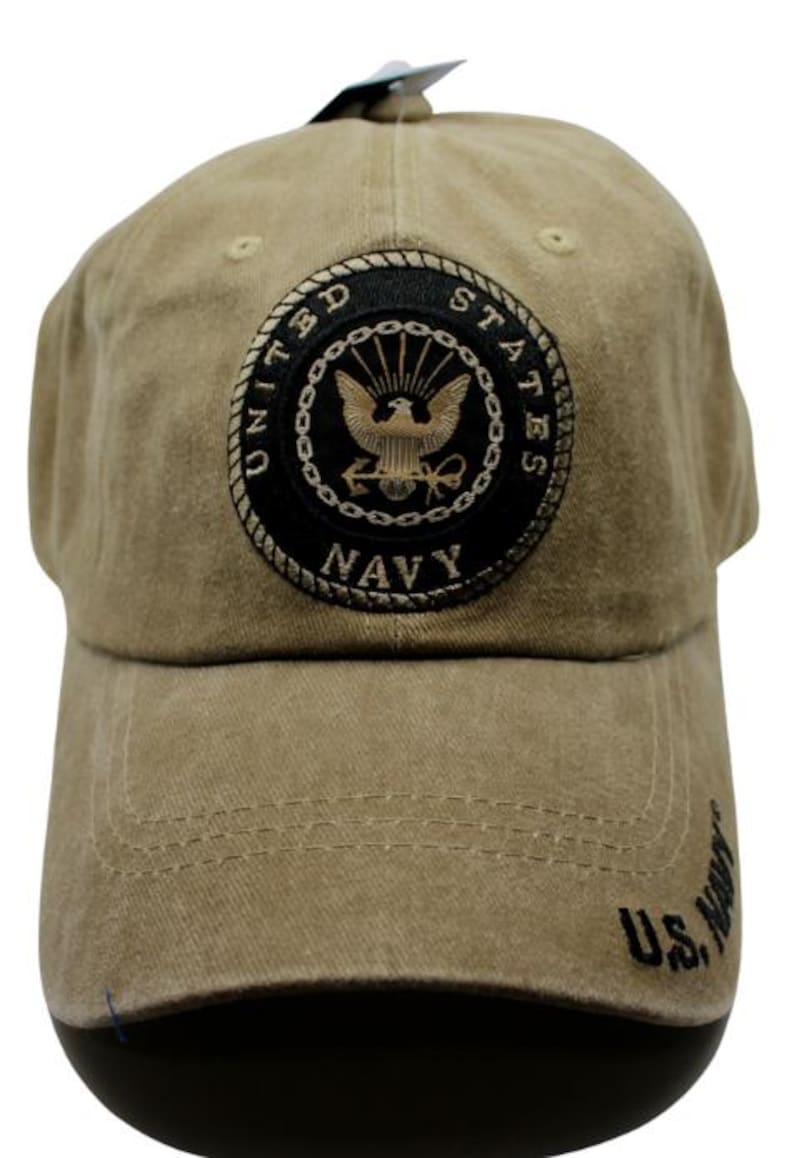 U.S Navy Hat. USN Baseball Cap. Blue, Brown, or Green. Navy Veteran Hat ...
