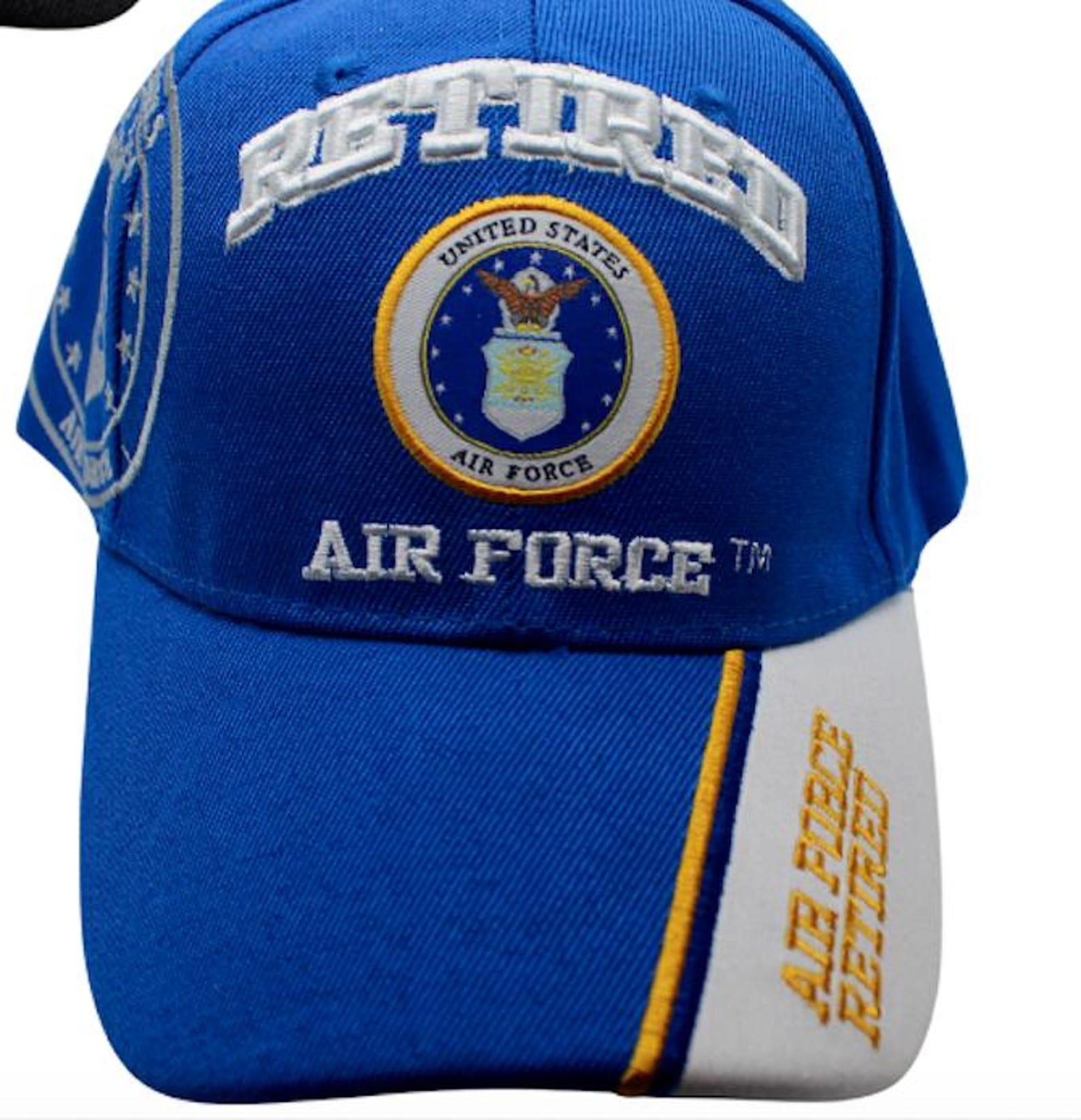 U.S. Air Force Retired Hat. Veteran USAF Baseball Cap. Msgt, SMSGT ...