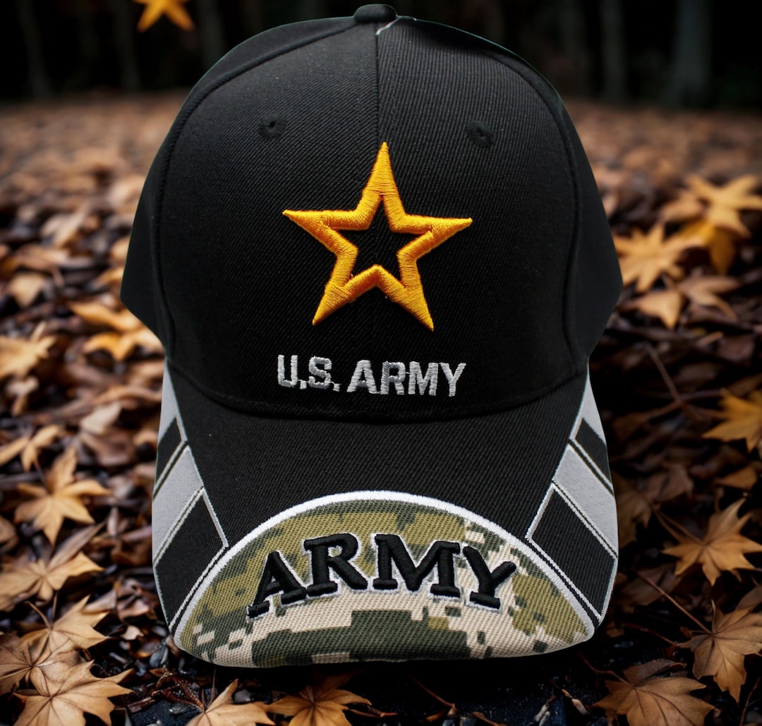 U.S. Army Hat – Black Army Cap. Army Baseball Hat – Military Gift for ...