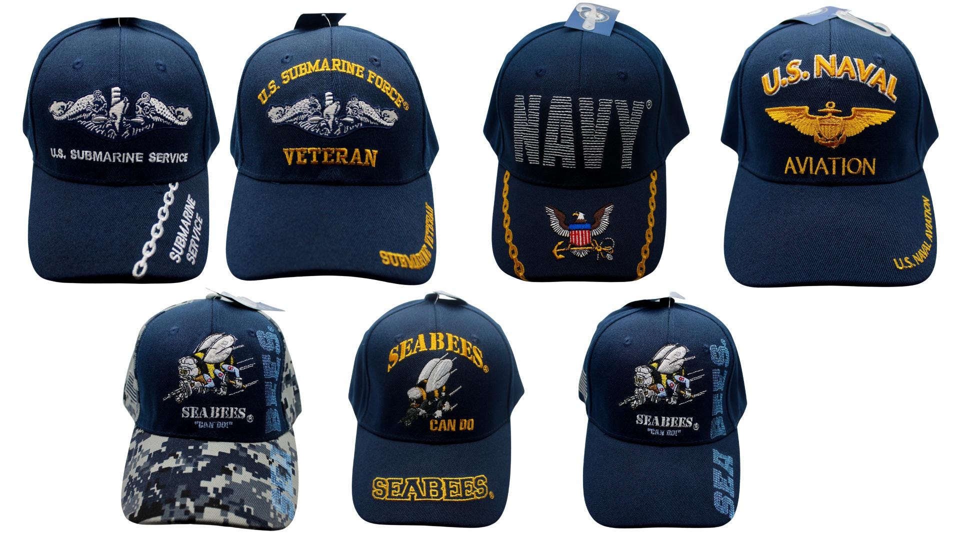 U.S Navy Hat– Submarine Service, Seabees, Naval Aviation, Navy Veteran ...