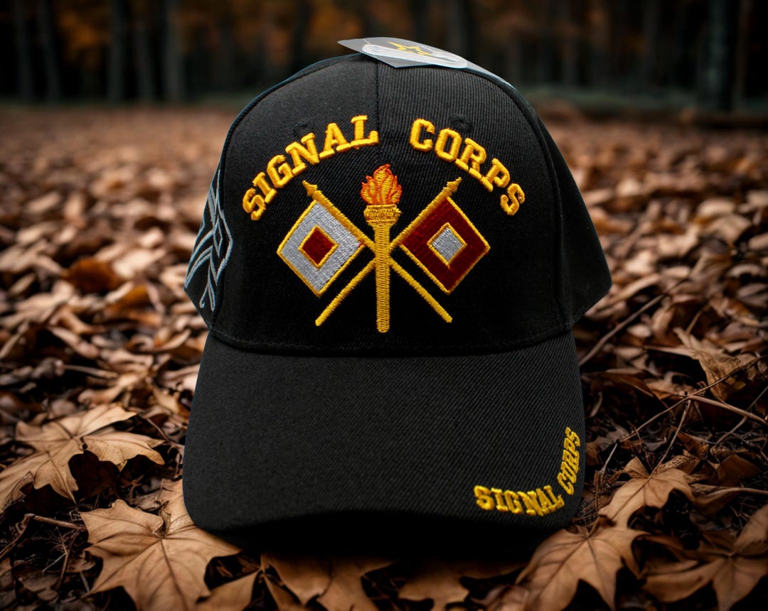 US Army Signal Corps Hat. US Army Hat. Black Army Cap. Army Hat. Gift ...