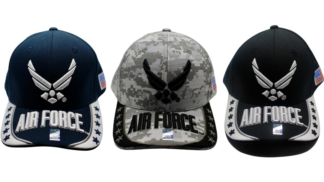 USAF Embroidered Hat – U.S Air Force Baseball Cap – Blue, Black, or ...