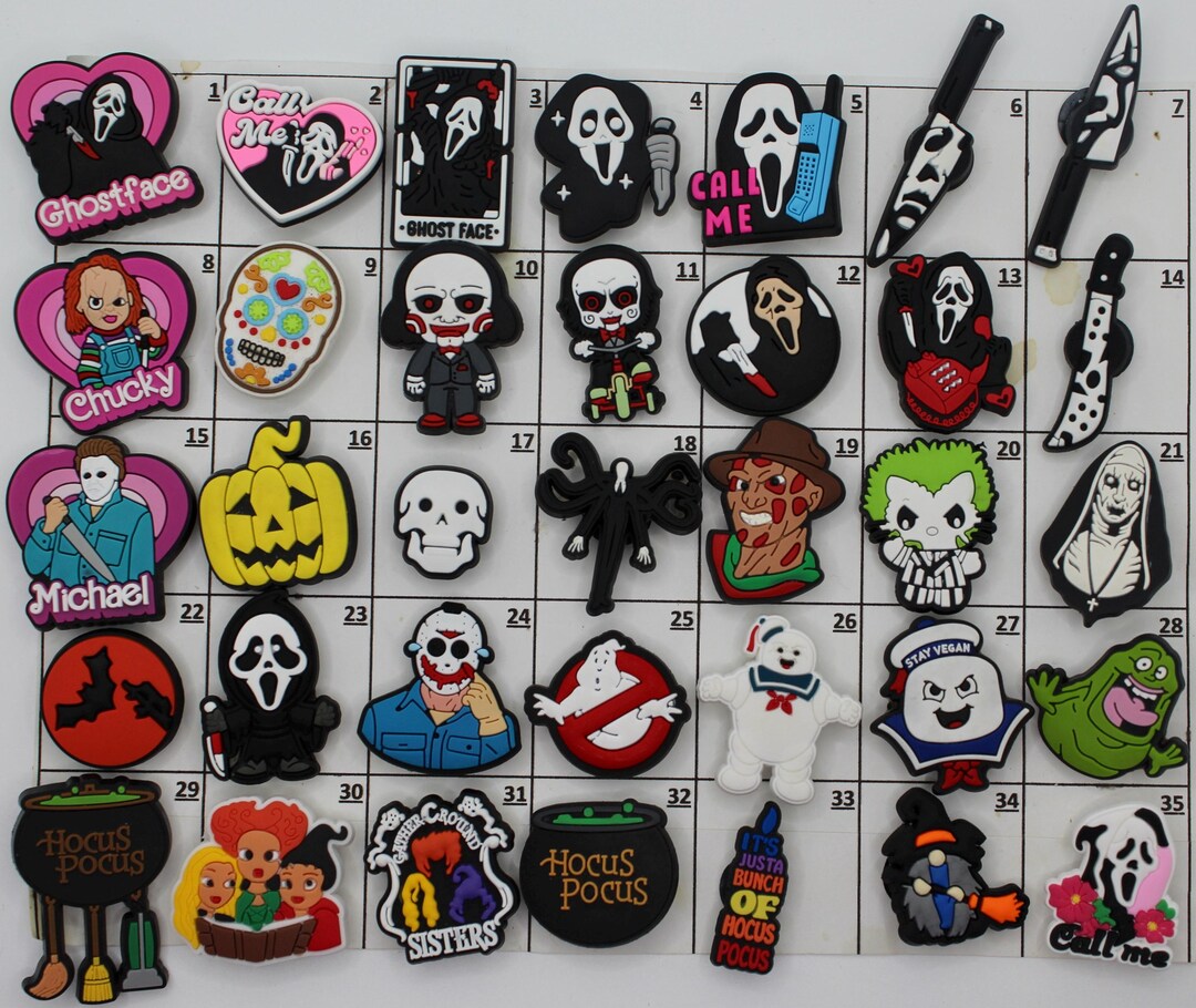 Halloween Charm. Cute Horror Shoe Charms. Horror Charm. It. Hocus Pocus ...