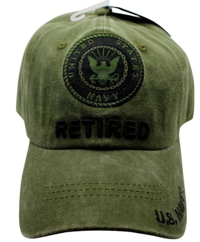 U.S Navy Hat. USN Baseball Cap. Blue, Brown, or Green. Navy Veteran Hat ...