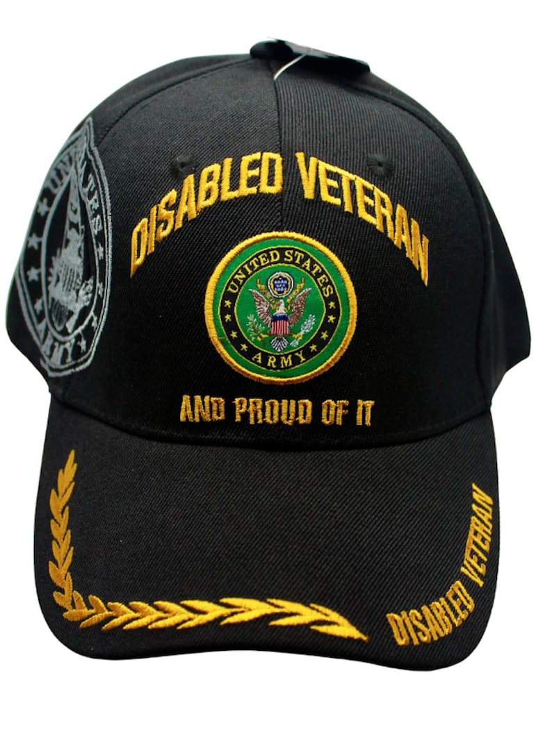 Disabled Veteran and Proud of It Hat. Embroidered Military Cap. Army ...