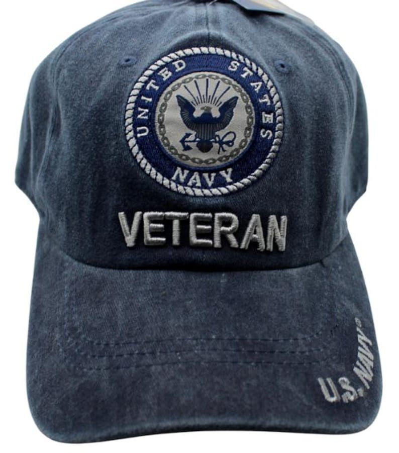 U.S Navy Hat. USN Baseball Cap. Blue, Brown, or Green. Navy Veteran Hat ...