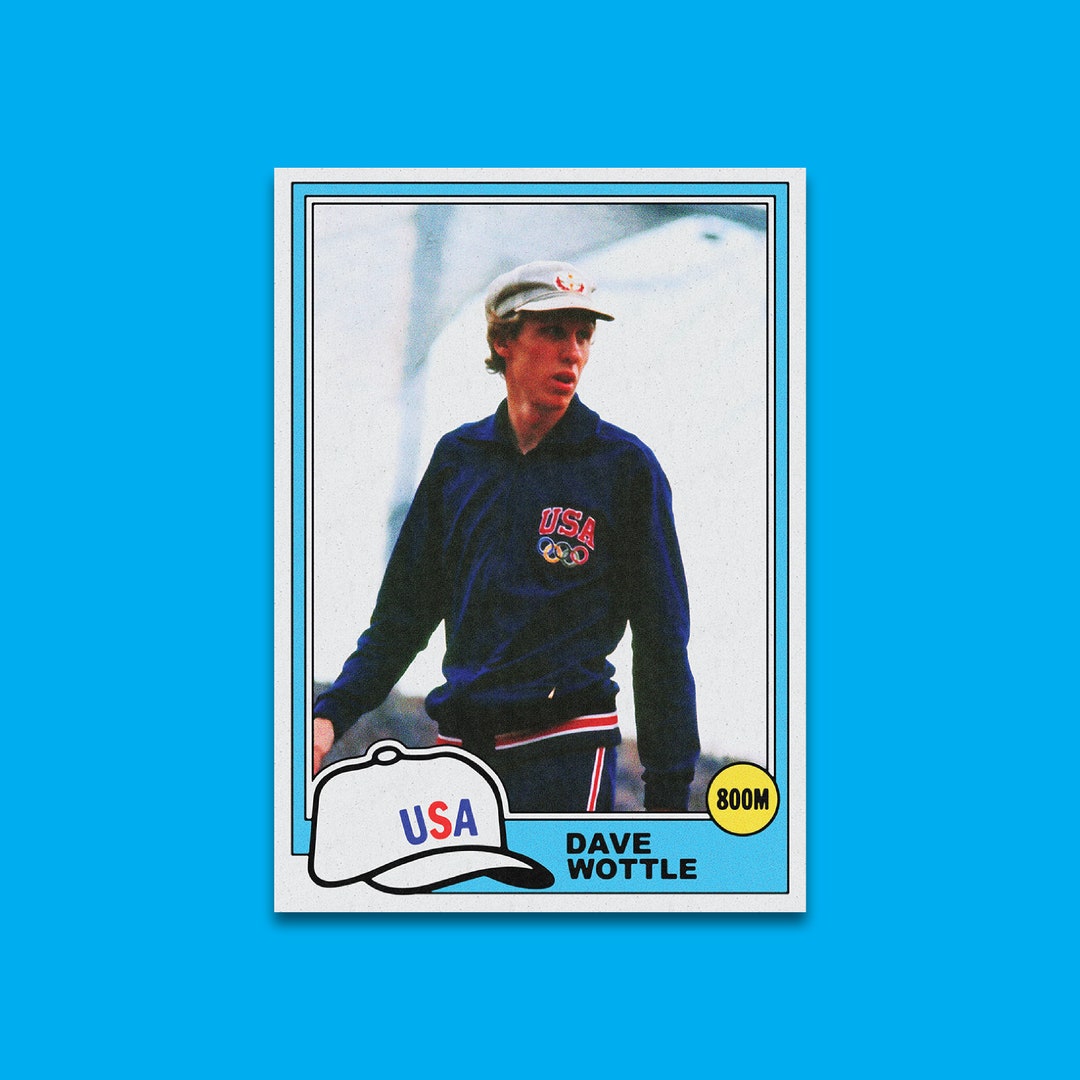 Dave Wottle USA Olympics Sticker / 1972 Munich Olympics 800m Gold Medal ...
