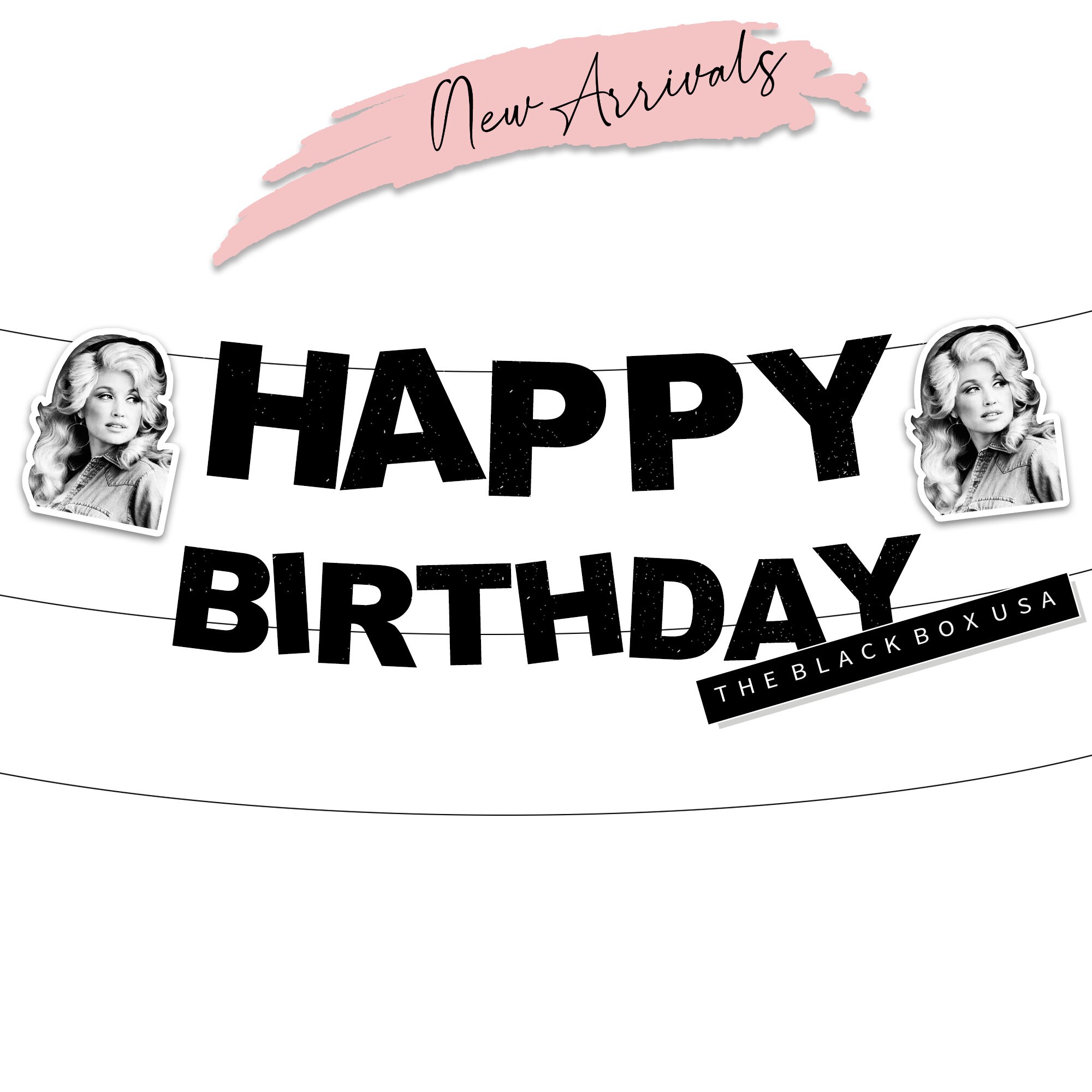 Dolly Parton Happy Birthday Banner Party Hanging Banner Decorations I ...