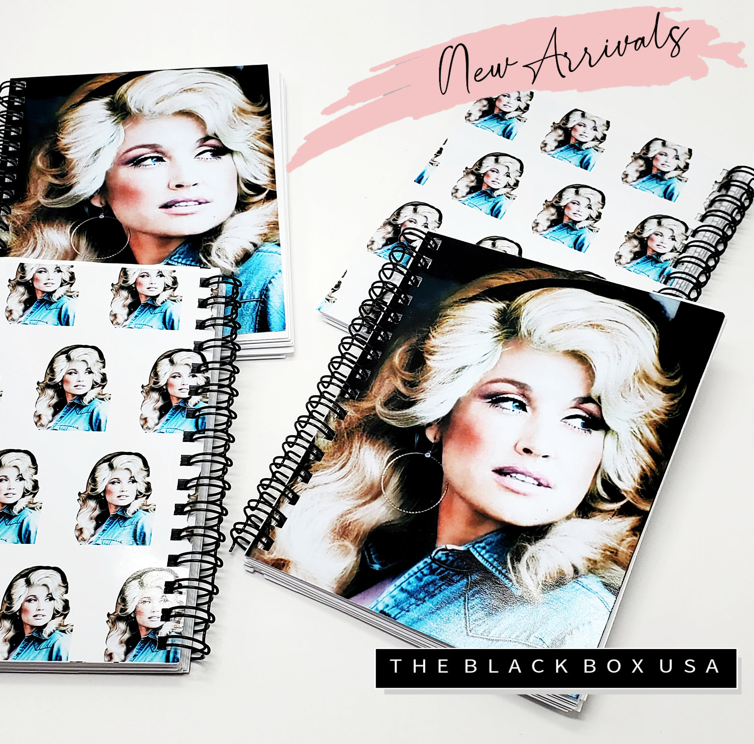 Dolly Parton Vintage Color Spiral Notebook Set of 4 Spiral Journal ...
