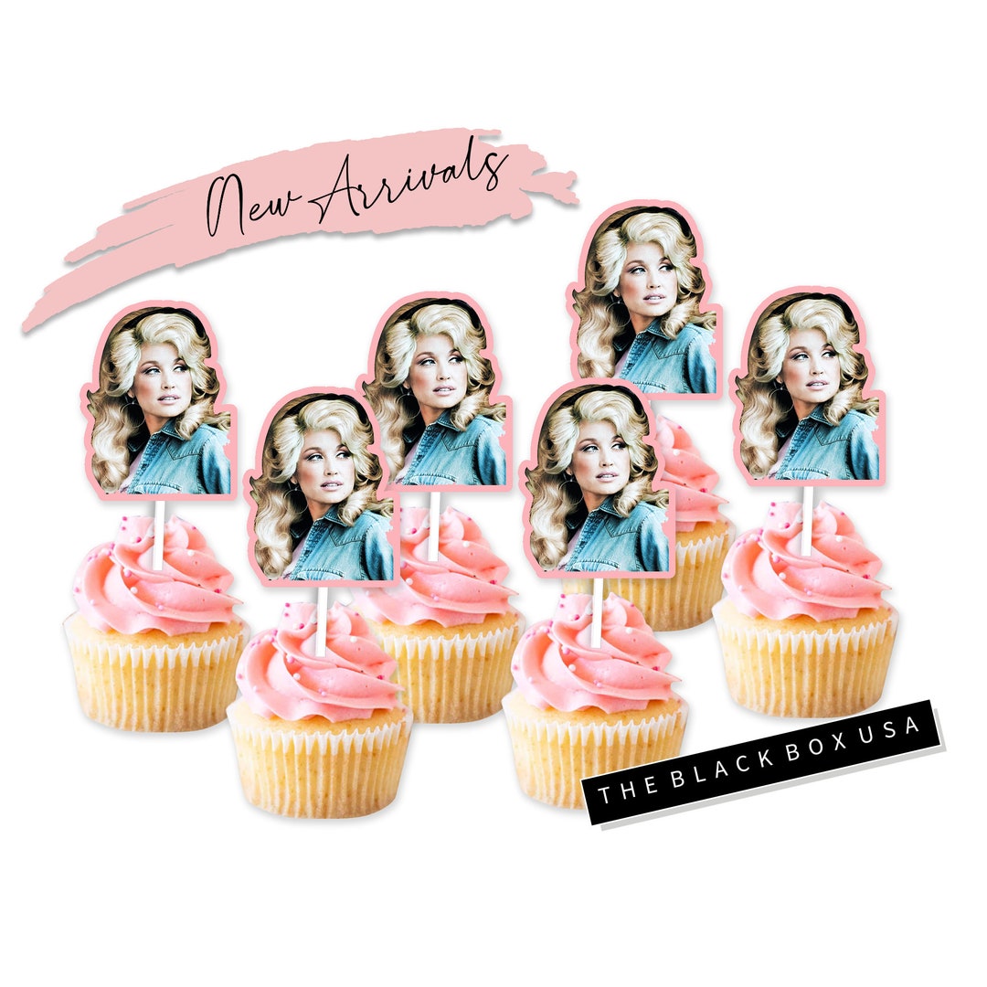 Dolly Parton Pop-out Color Birthday Party Cupcake Toppers Pink I Dolly ...