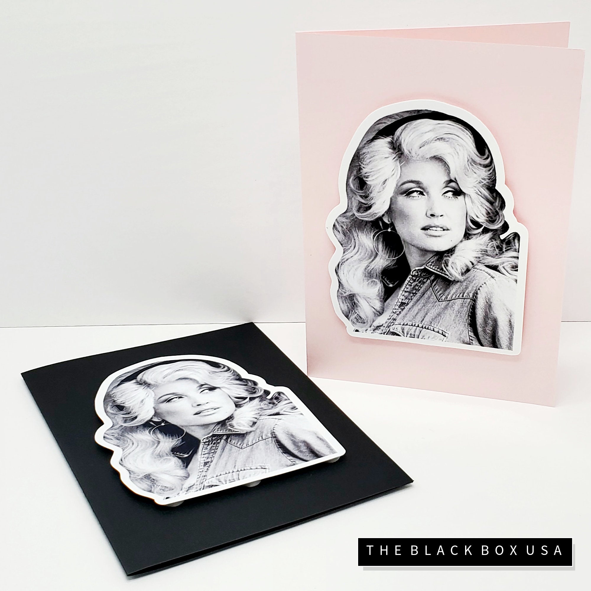 Dolly Parton Black and White Pop-out Greeting Cards 5 Set I - Etsy