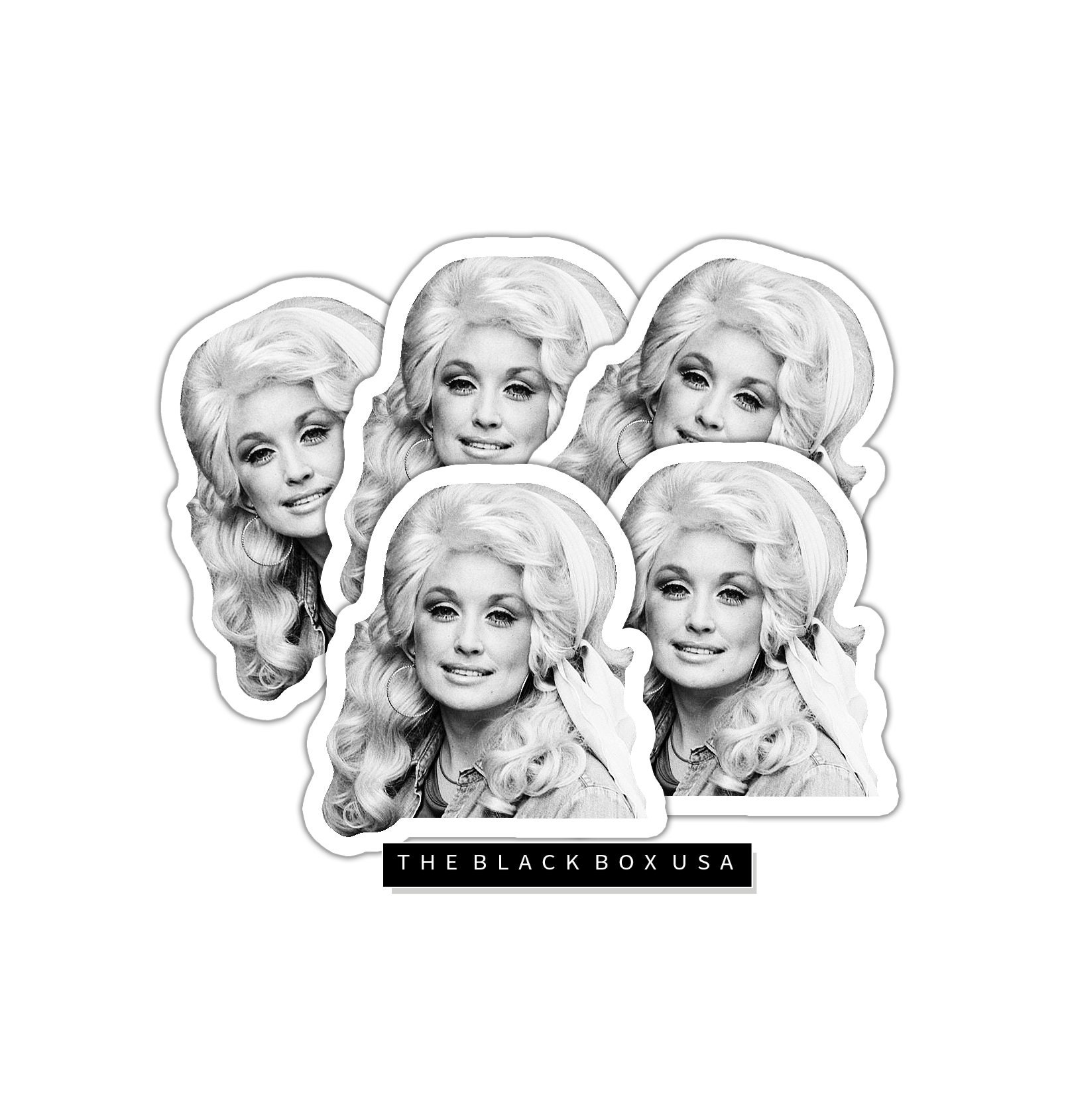 Dolly Parton Smiling Portrait Vinyl Stickers I Dolly Parton Birthday ...