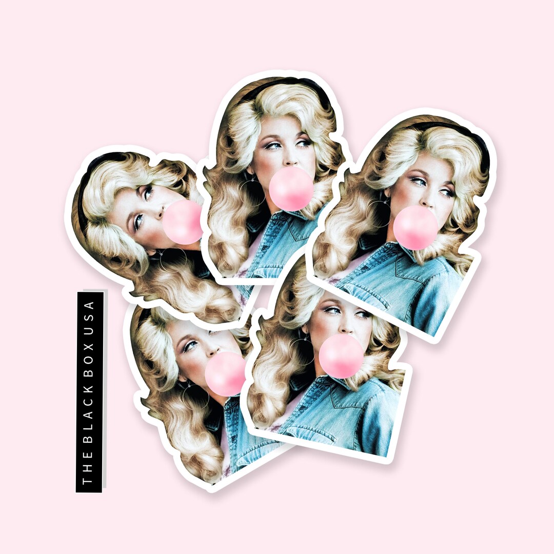Dolly Color With Bubble Gum Vinyl Stickers I Dolly I Birthday Party I ...