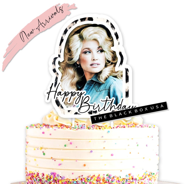 Dolly Color Pop-out Birthday Party Supplies I Cake Topper With Happy ...