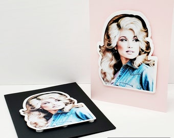 Dolly Parton Ready to Wear Celebrity Card Face Mask With Optional ...