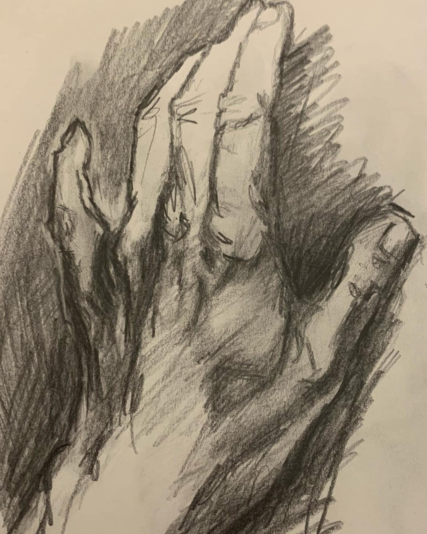 Expressive pencil drawing | Etsy