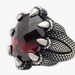 Monster Claw Red Garnet Ring / Red Garnet Jewelry / Handmade - Etsy