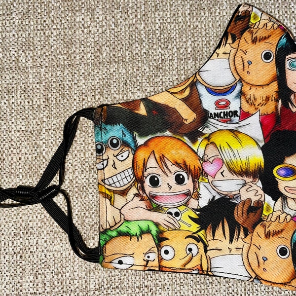 One Piece Anime Face Mask - Etsy