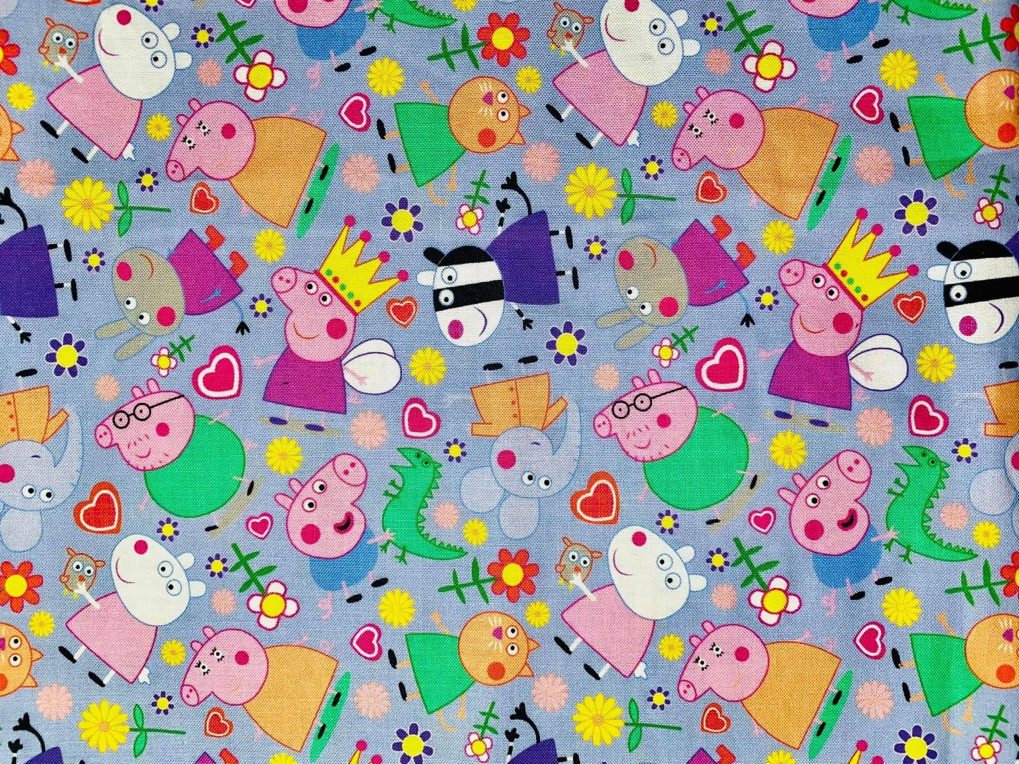 Princess Peppa Pig Face Mask - Etsy