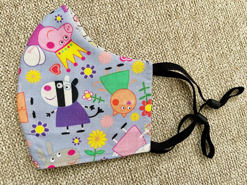 Princess Peppa Pig Face Mask - Etsy
