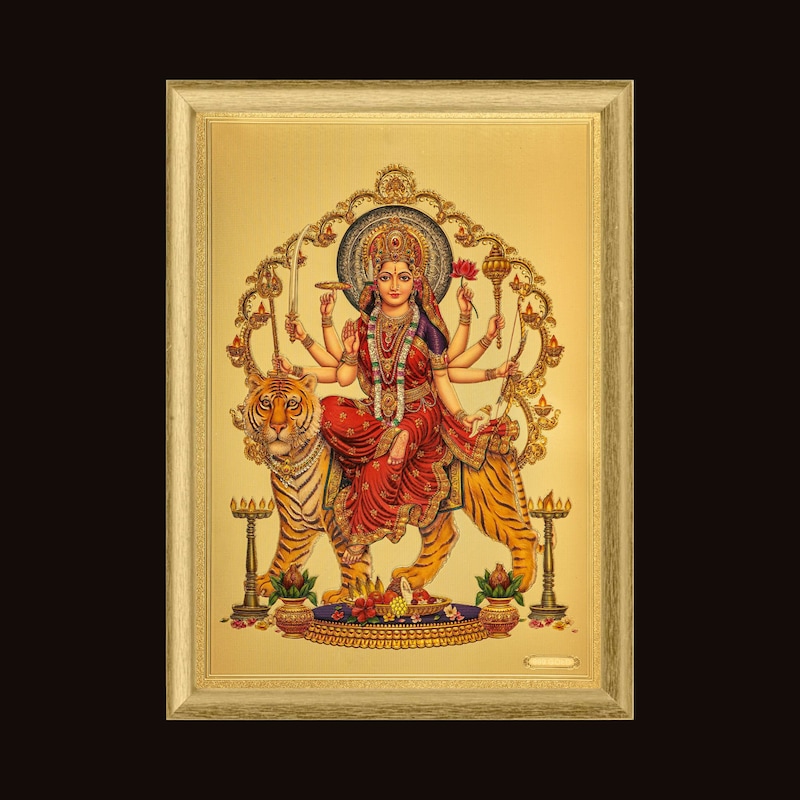 Maa Durga Photo Frame - Etsy