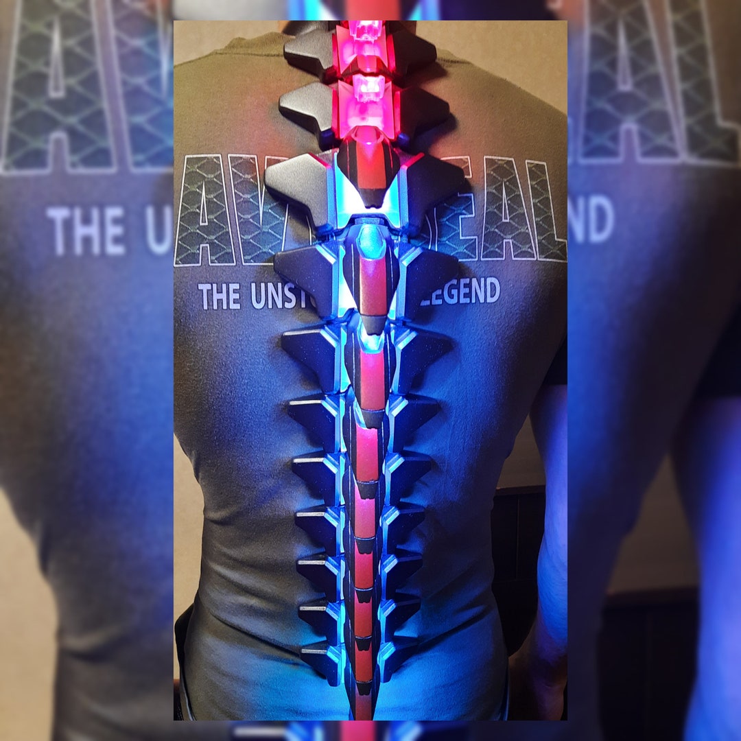 Cyberpunk Spine - Black Metallic - Etsy