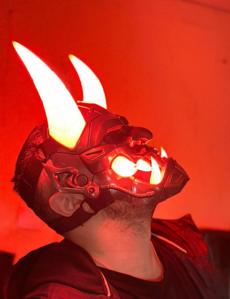 Hanya Cyberpunk Mask - Etsy