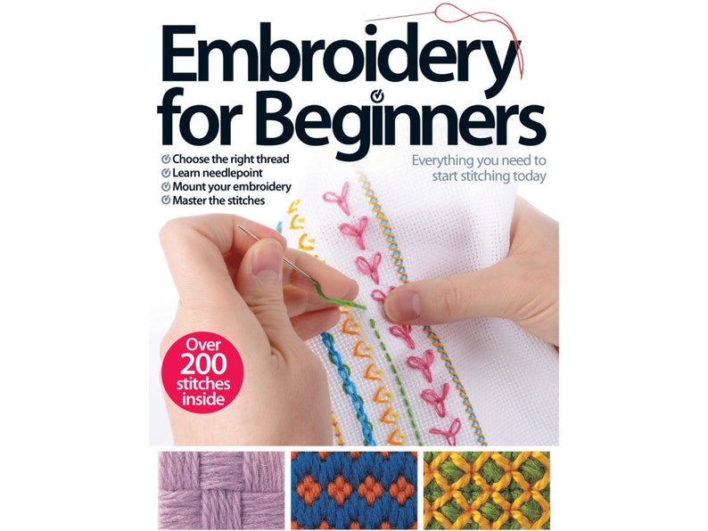 Embroidery for Beginners Ebook: Hand Stitching Guide (digital Download ...