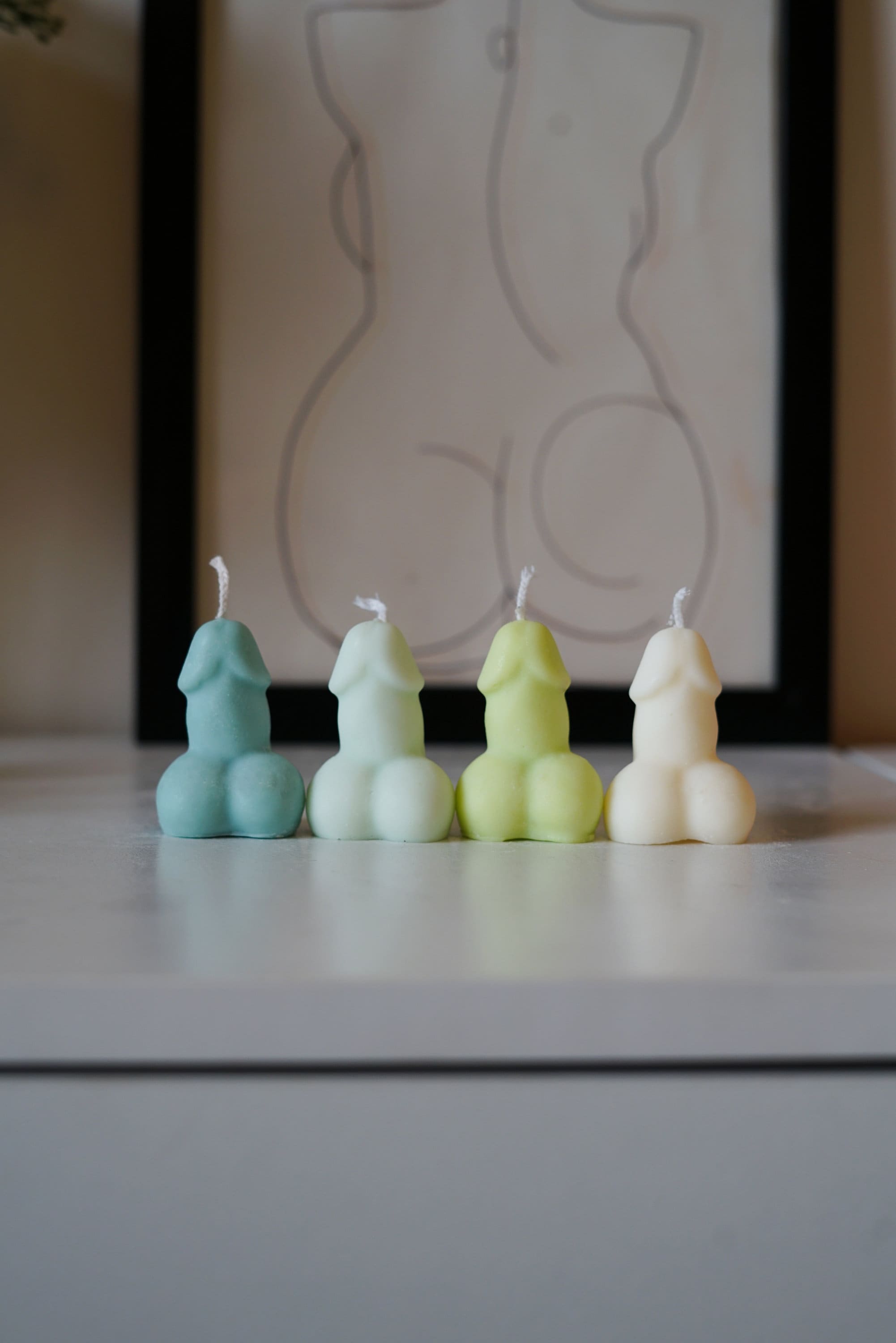 4 Mini Scented Penis Candle L Hen Party Favours L Bridesmaid's Favors L ...