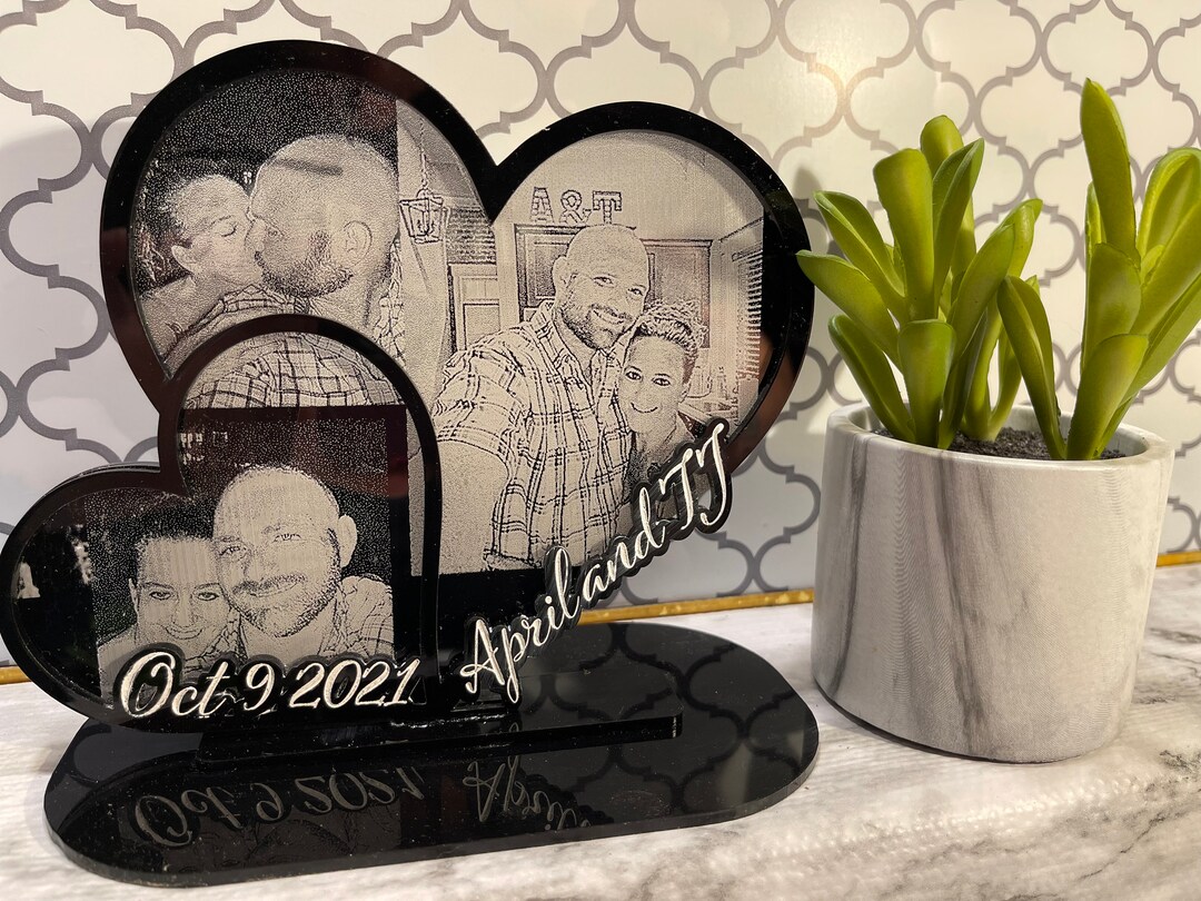 Digital File Heart Frame Wedding Gift Anniversary Gift Picture Frame - Etsy
