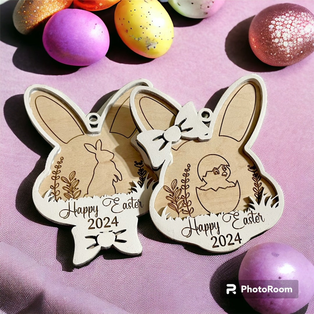 Easter Bunny Tag Laser Cut File (digital Download) - Etsy