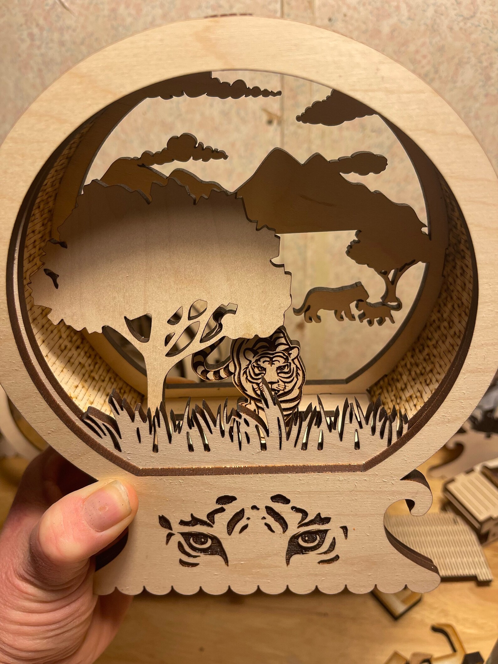 Tiger Snow Globe Laser Cut File (digital Download) - Etsy