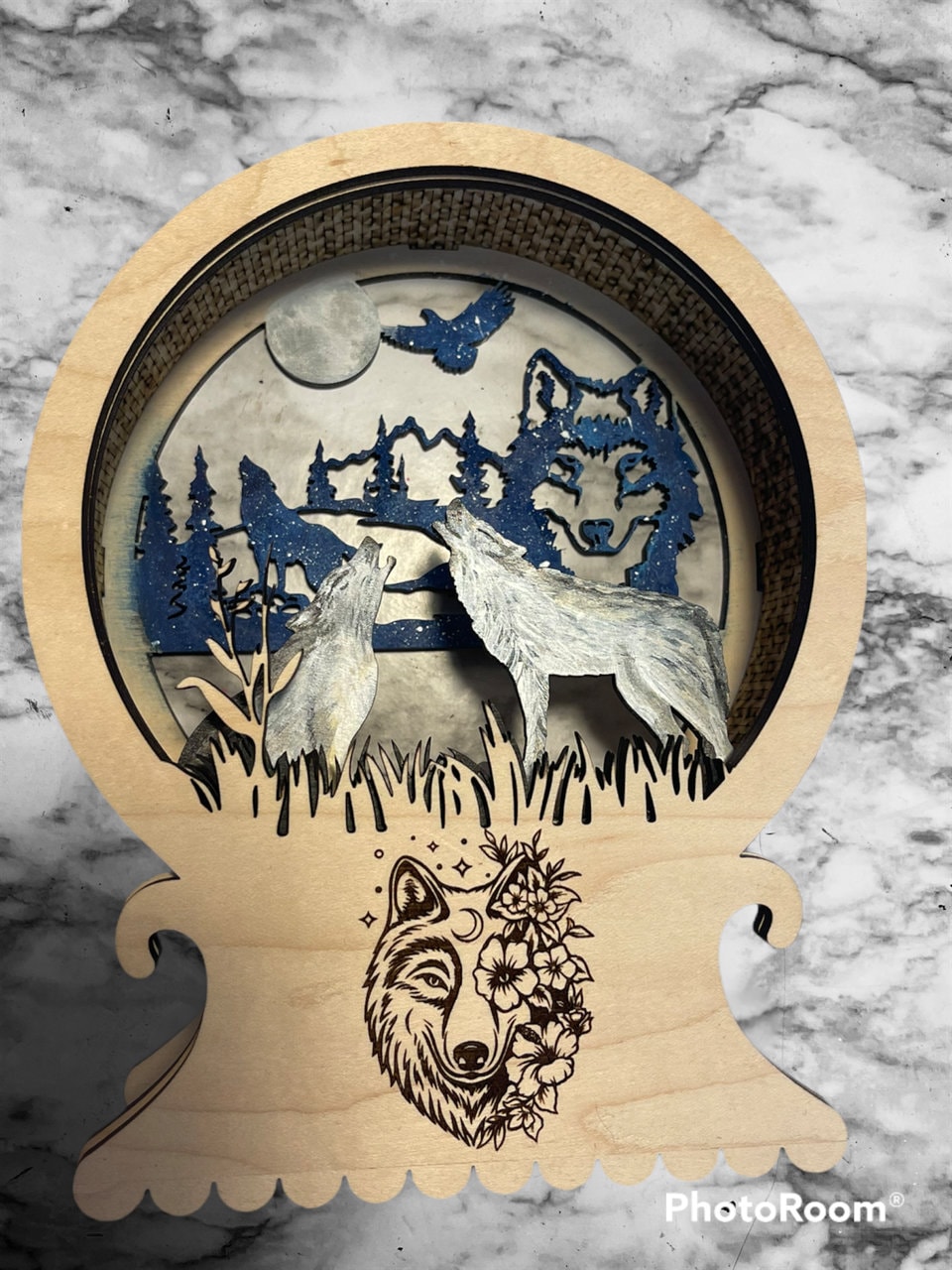 Digital File Snowglobe Wolf Theme Snowglobe Laser Cut Snow Globe - Etsy
