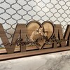 Vertical Mom Sign With Floral Laser Cut Mother's Day Gift - Etsy