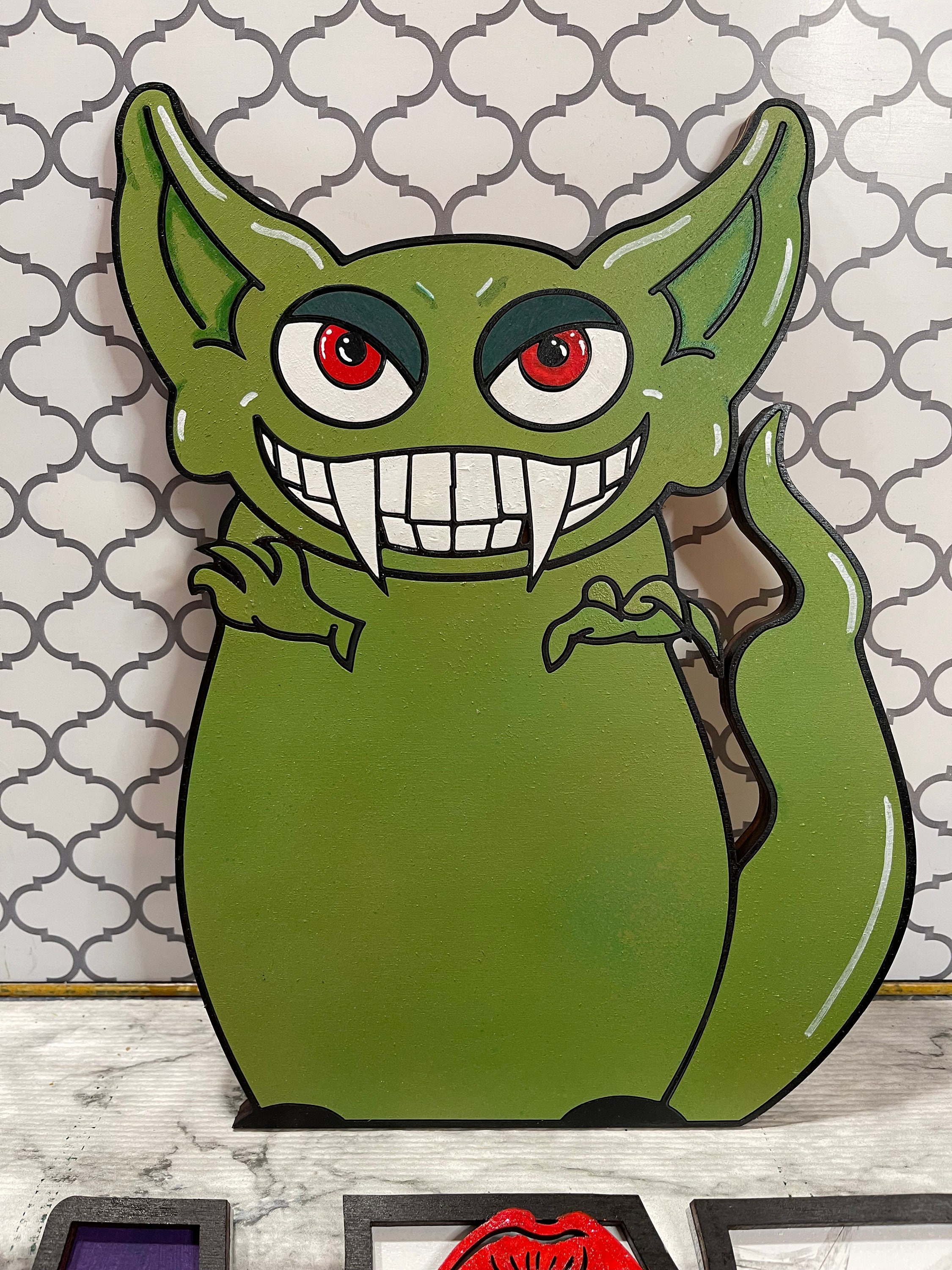 Digital File Halloween Goblin Halloween Decorations Laser Cut - Etsy