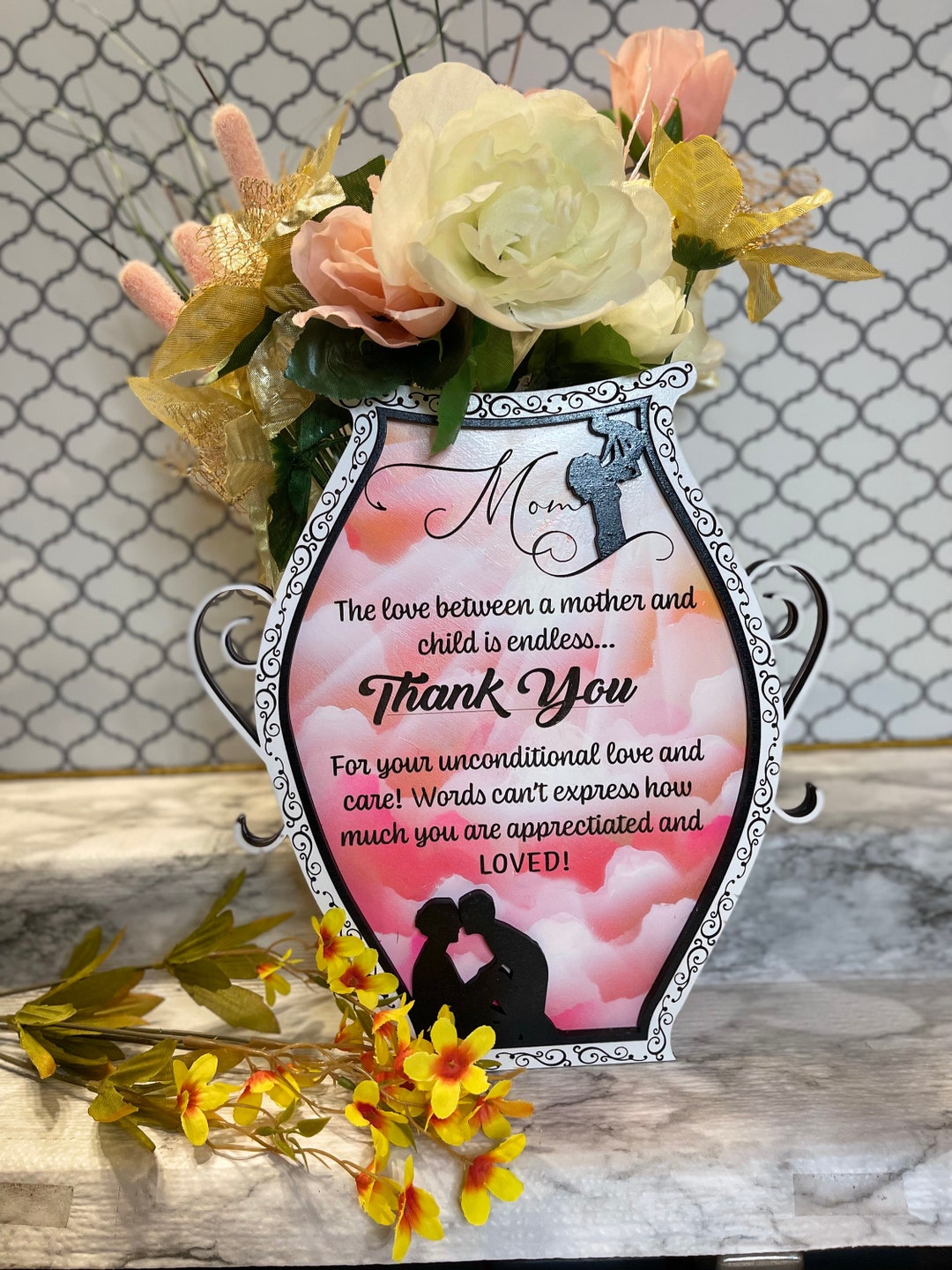 Digital File Mother's Day Gift Mother's Day Vase - Etsy