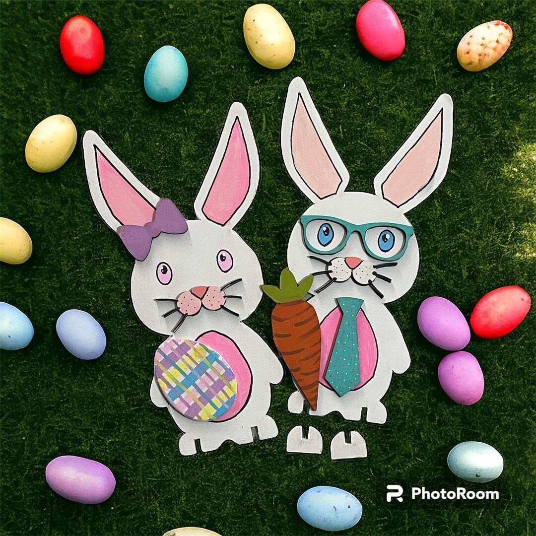 Build Your Own Easter Bunny Laser Cut File - Etsy