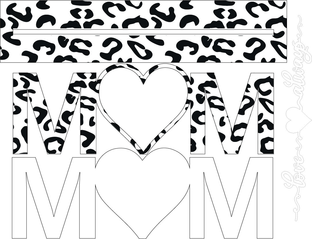 Digital File MOM Stand With Photo Mother's Day Birthday - Etsy