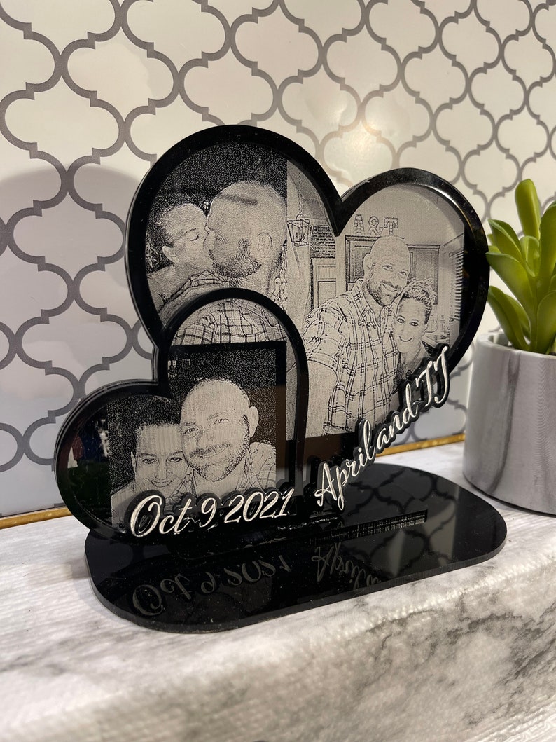 Digital File Heart Frame Wedding Gift Anniversary Gift Picture - Etsy