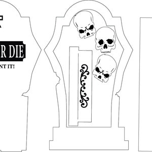Halloween Tombstones Laser Cut File: Silly Tombstone Designs (digital ...