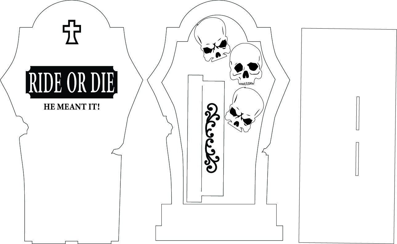 Digital File Tombstones Laser Cut File Halloween Tombstones - Etsy Canada
