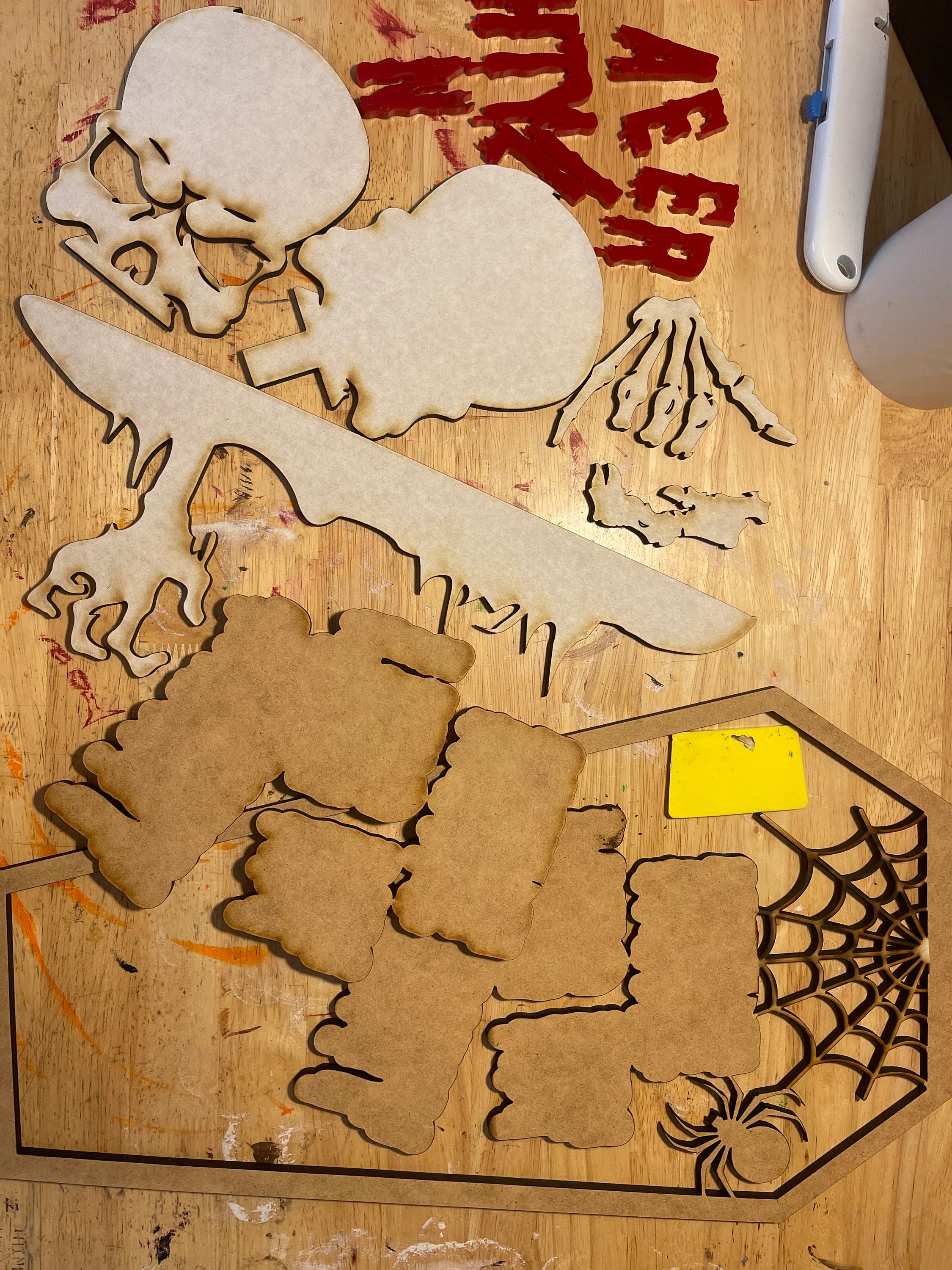 Halloween Decor Digital File Skeleton Laser Cut Files - Etsy