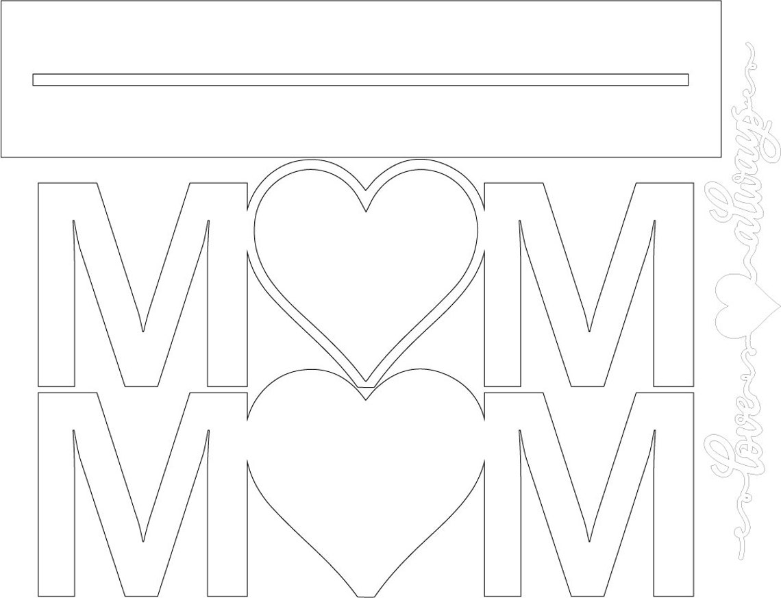 Digital File MOM Stand With Photo Mother's Day Birthday - Etsy
