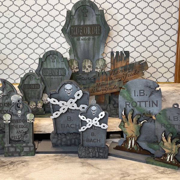 Halloween Tombstone - Etsy