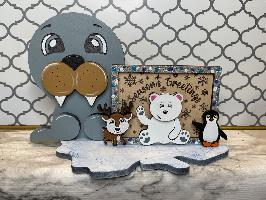 Walrus Desk Charm: Christmas Winter Deco Laser Cut File (digital File ...