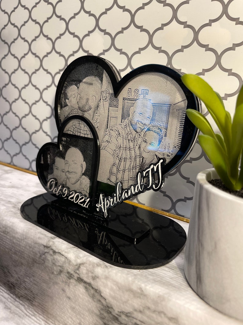Digital File Heart Frame Wedding Gift Anniversary Gift Picture - Etsy