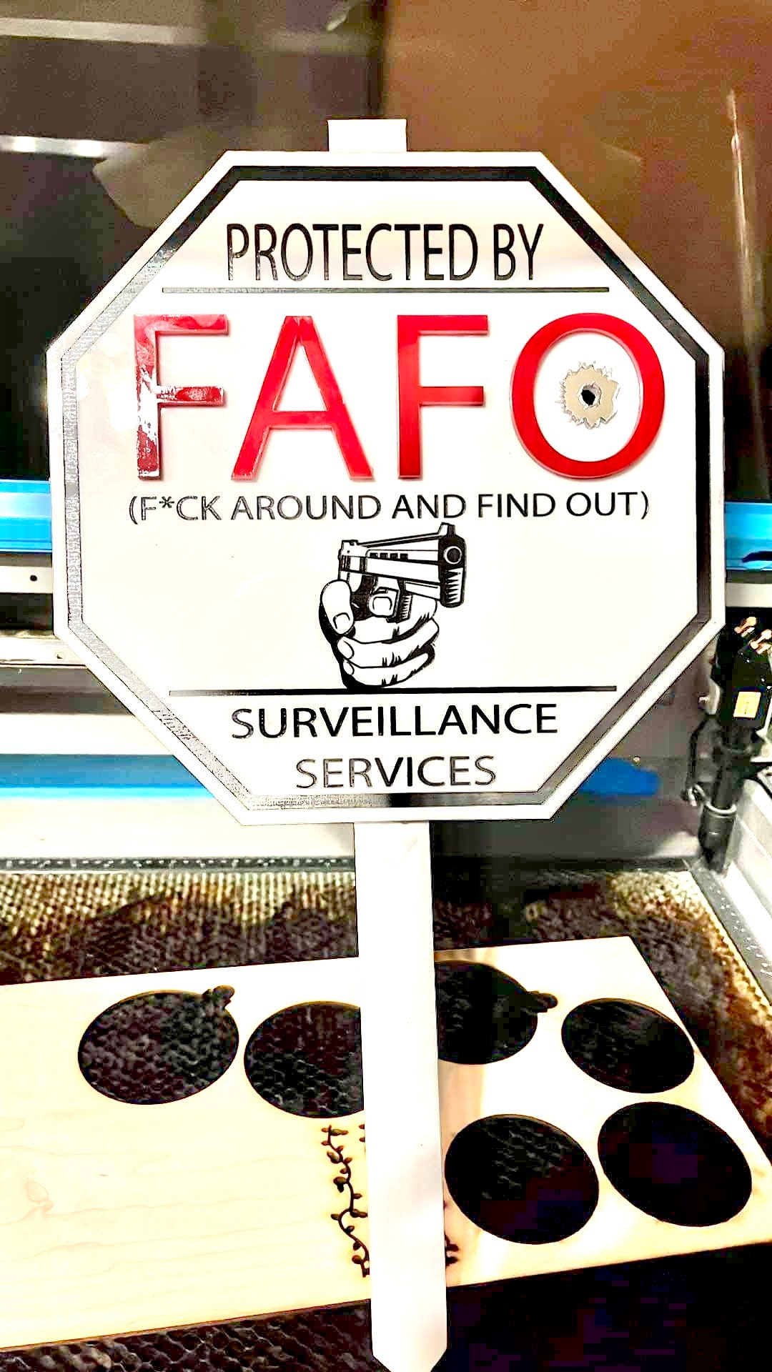 FAFO Yard Sign Cut File Laser Cut FAFO Sign - Etsy