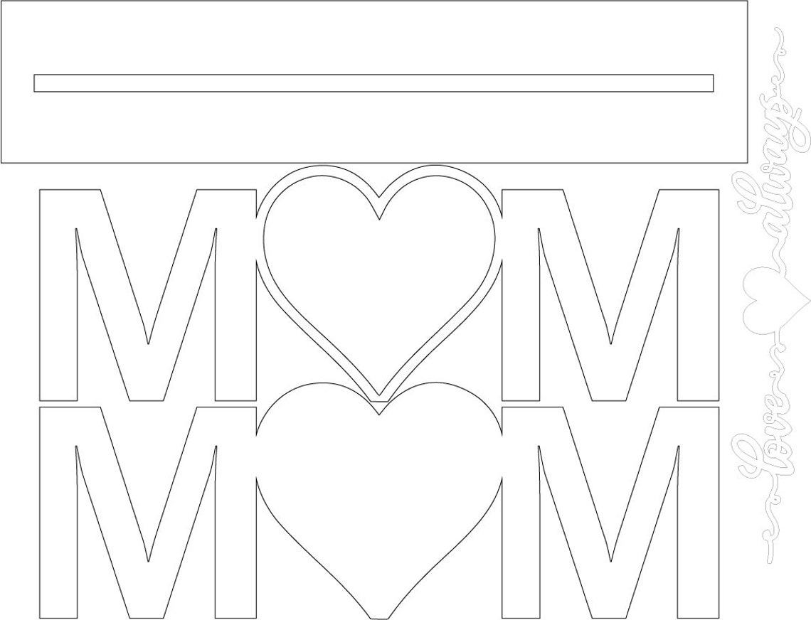 Digital File MOM Stand With Photo Mother's Day Birthday - Etsy